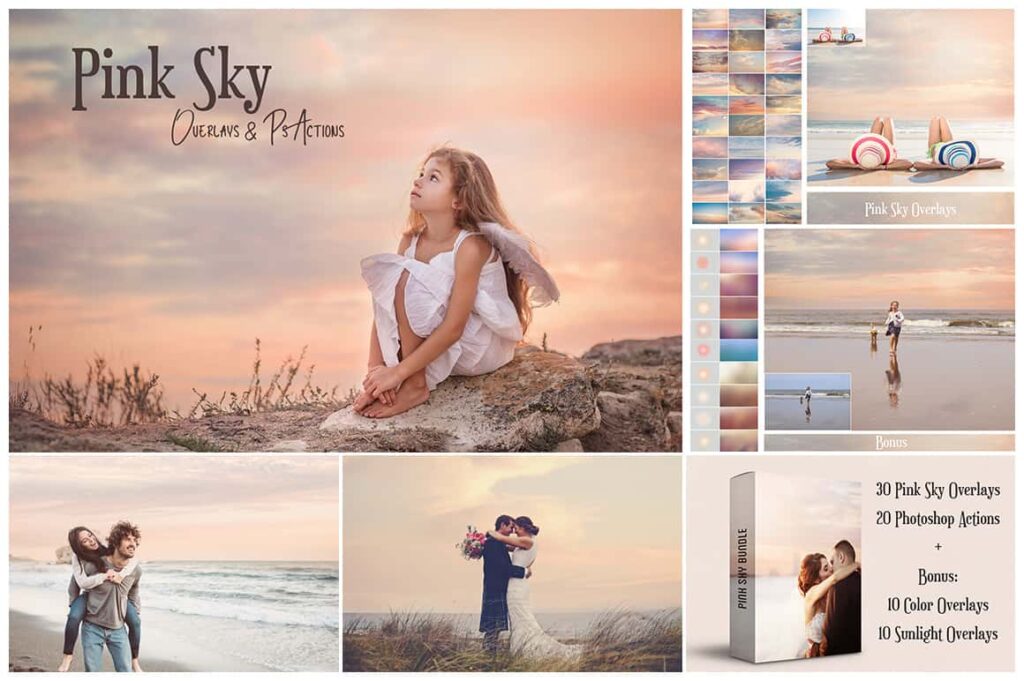 262 Sky Bundle Photo Overlays - Mist Studio - Junk Journal Ephemera ...