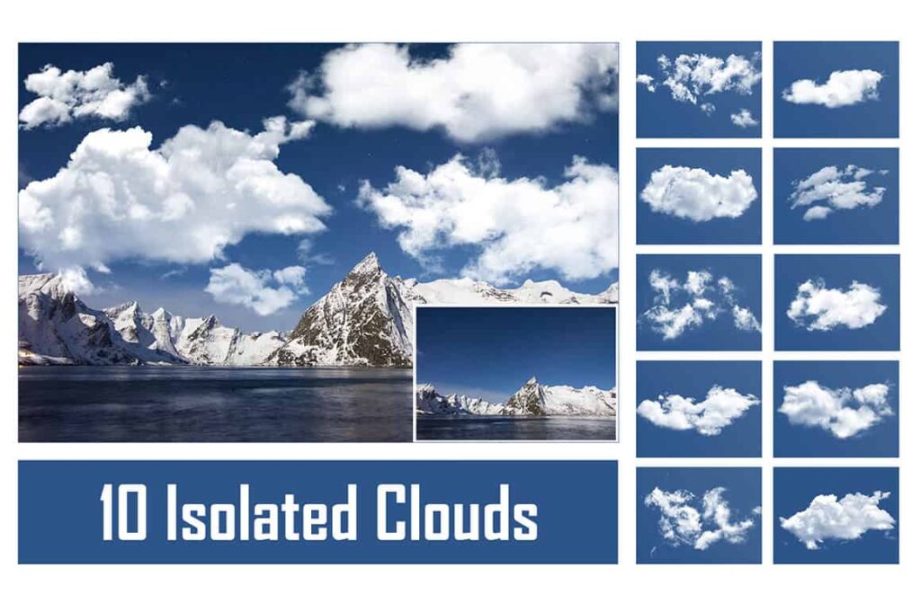 262 Sky Bundle Photo Overlays - Mist Studio - Junk Journal Ephemera ...